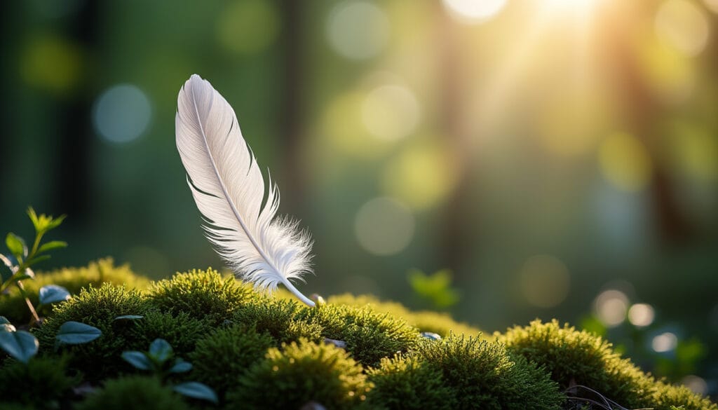 Plume blanche : révélations sur sa signification et sa symbolique